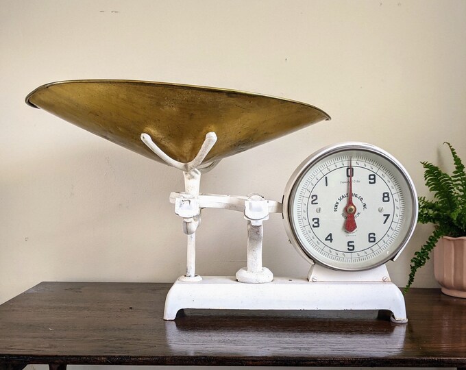 Antique Merchant Scale Penn Scale Mfg Co Cast Iron Gold Scoop Pan ...