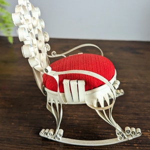 Miniature Tin Can Rocking Chair Folk Art Handmade Scroll Soda Can ...