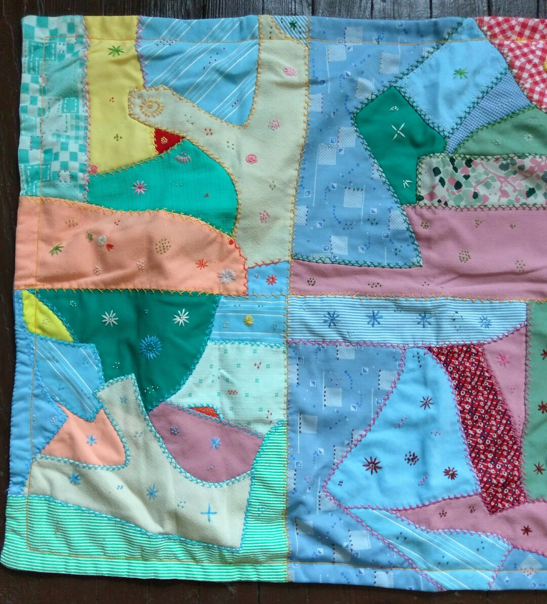 Baby Crazy Quilt Handmade Baby Blanket Octavius Unique Baby Shower Gift ...