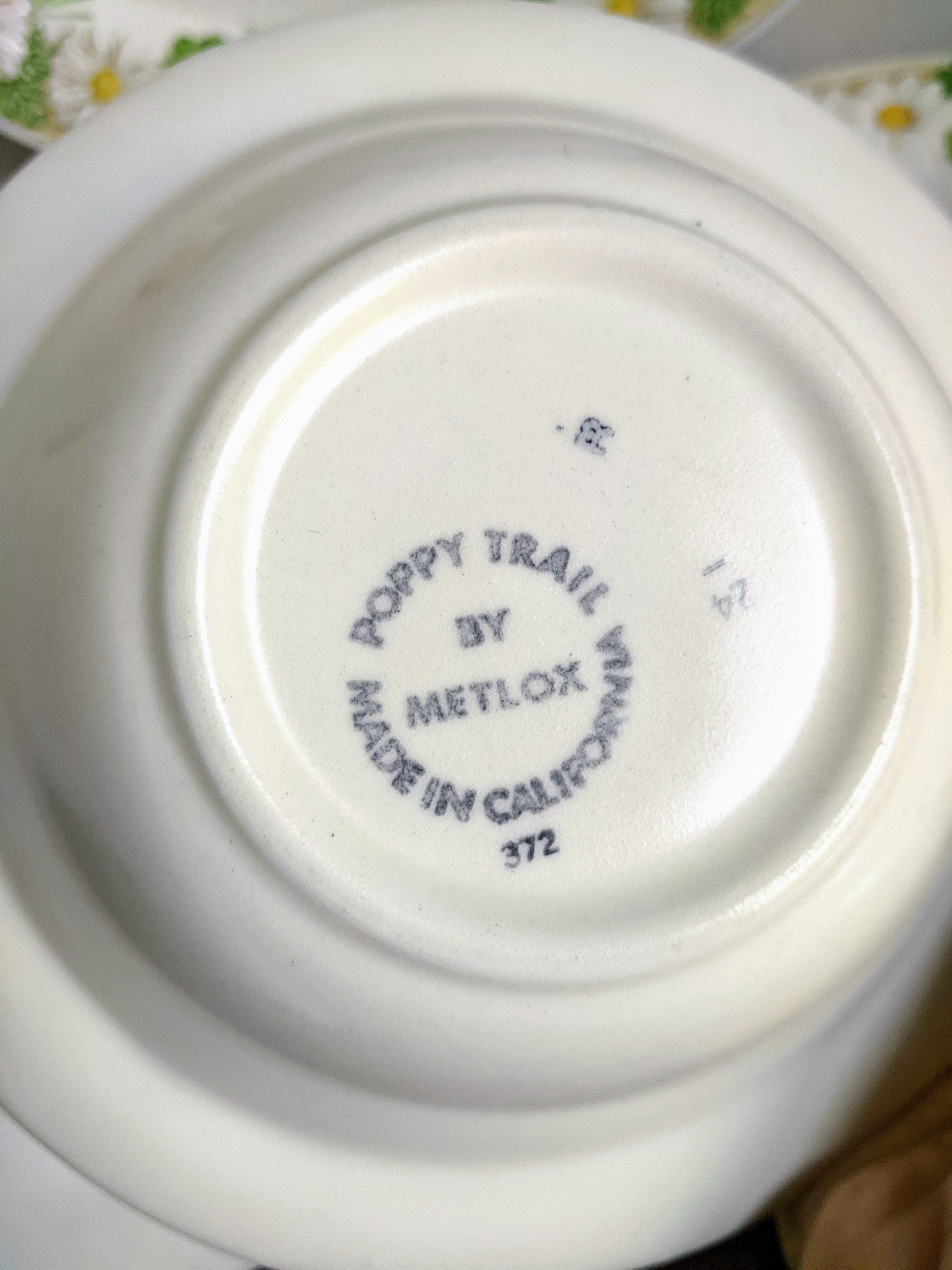 70s Daisy Dinnerware Set Metlox Poppytrail Sculptured Daisy - Etsy