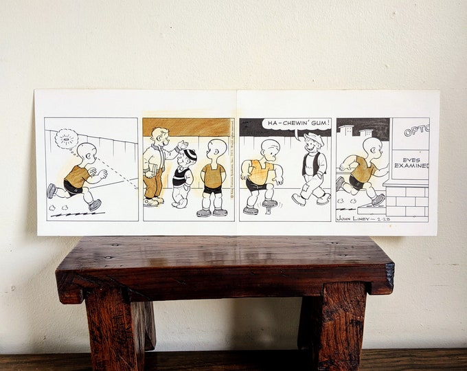 John Liney Henry Comic Strip Original Ink Drawing Art 1973 - Etsy