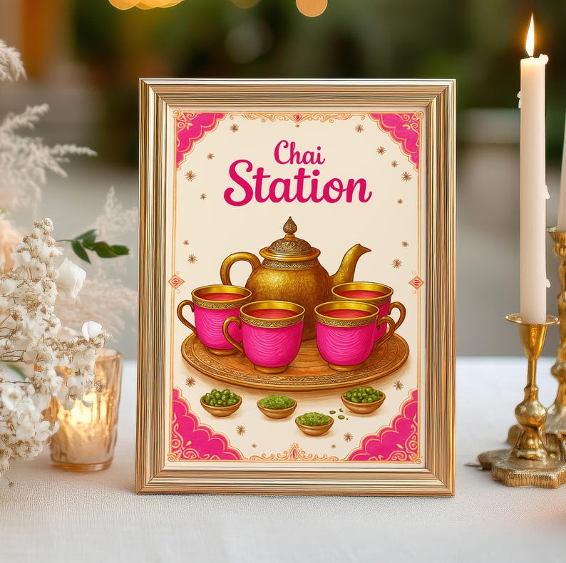 PINK Mehndi Decor Bundle Bole | Chudiyan Bangle Station Henna Station ...