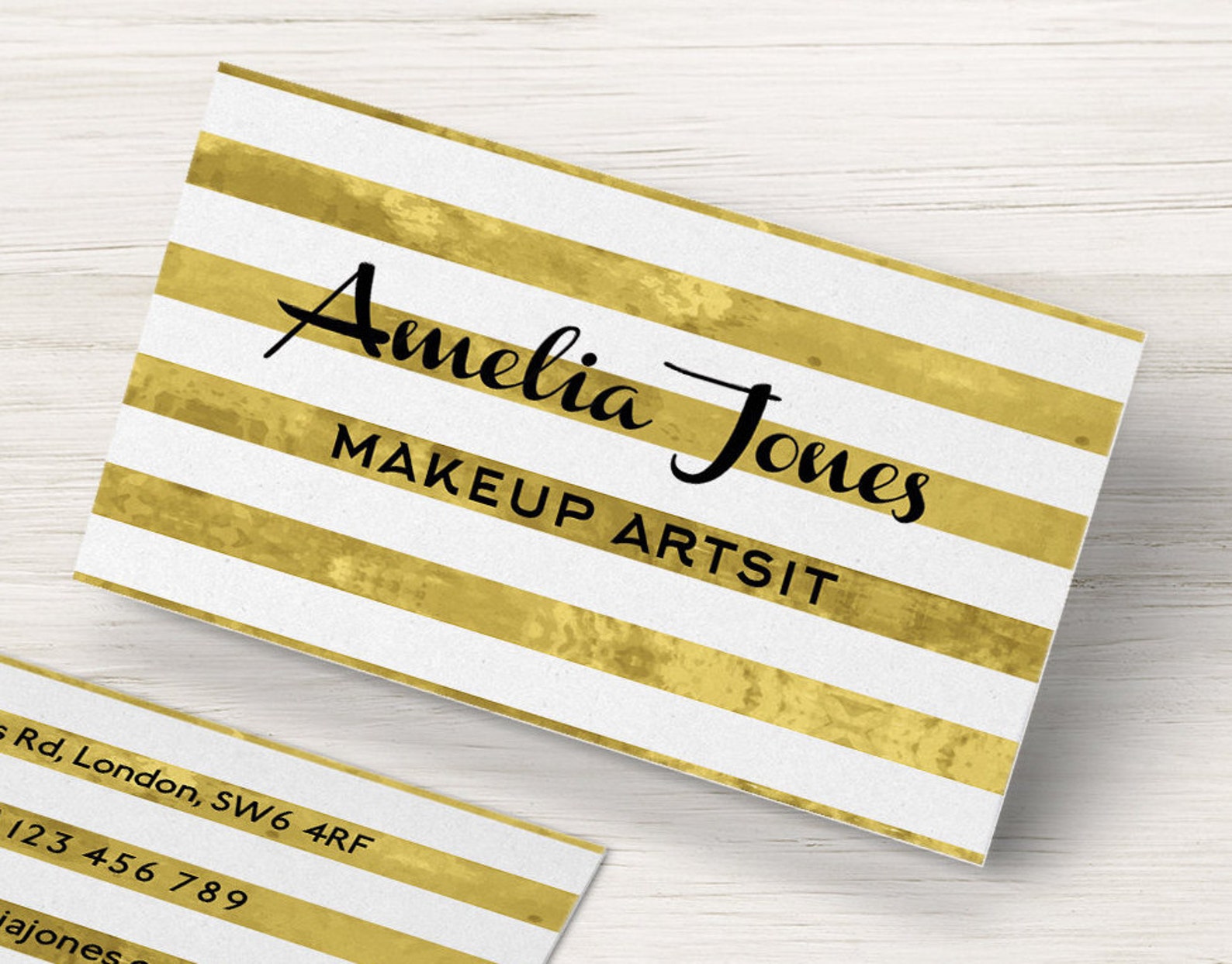 Personalized Calling Card / Contact Card / Custom Business Card Make up ...