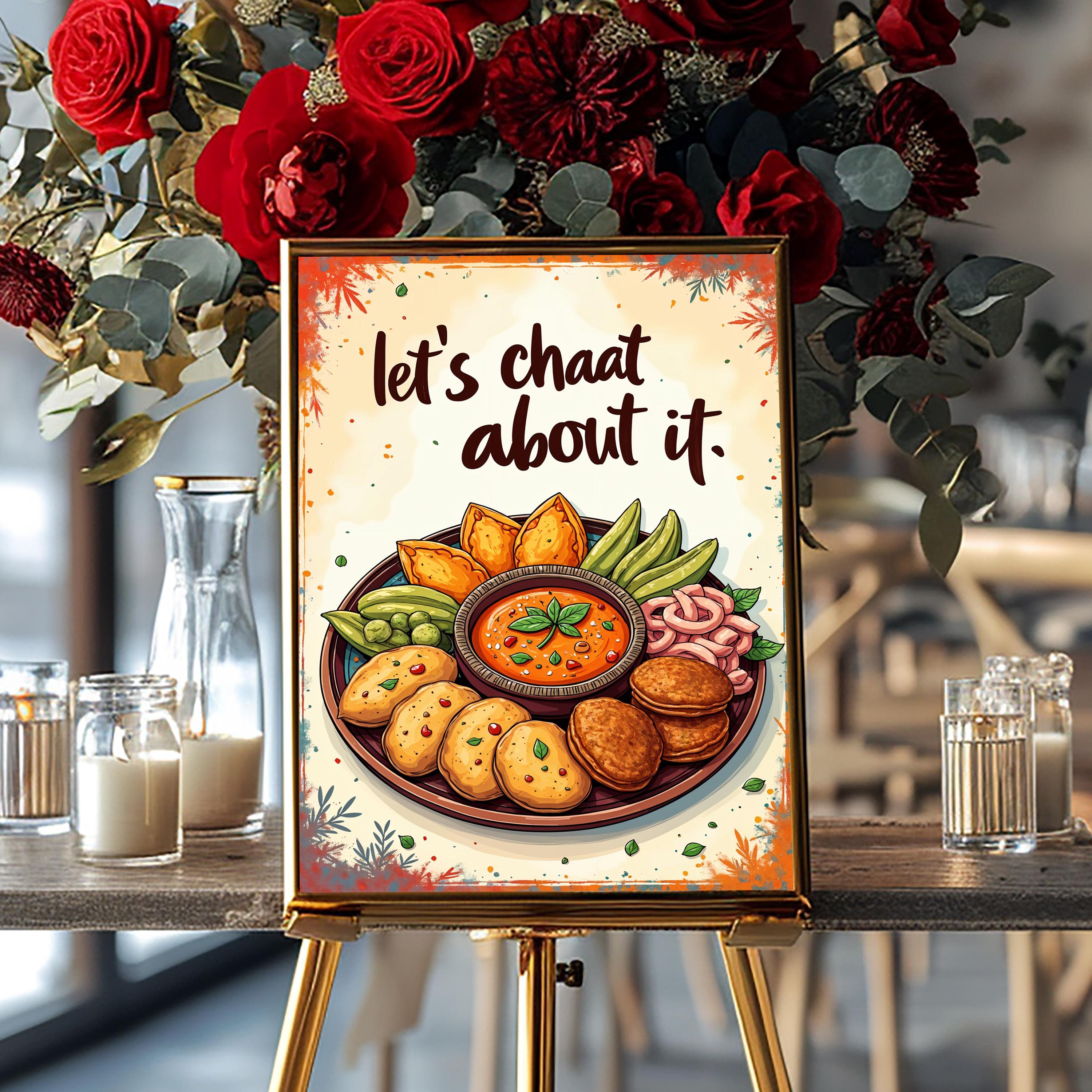 Lets Chaat About It Food Station 002 | Mehndi Decor | Dholki Party ...
