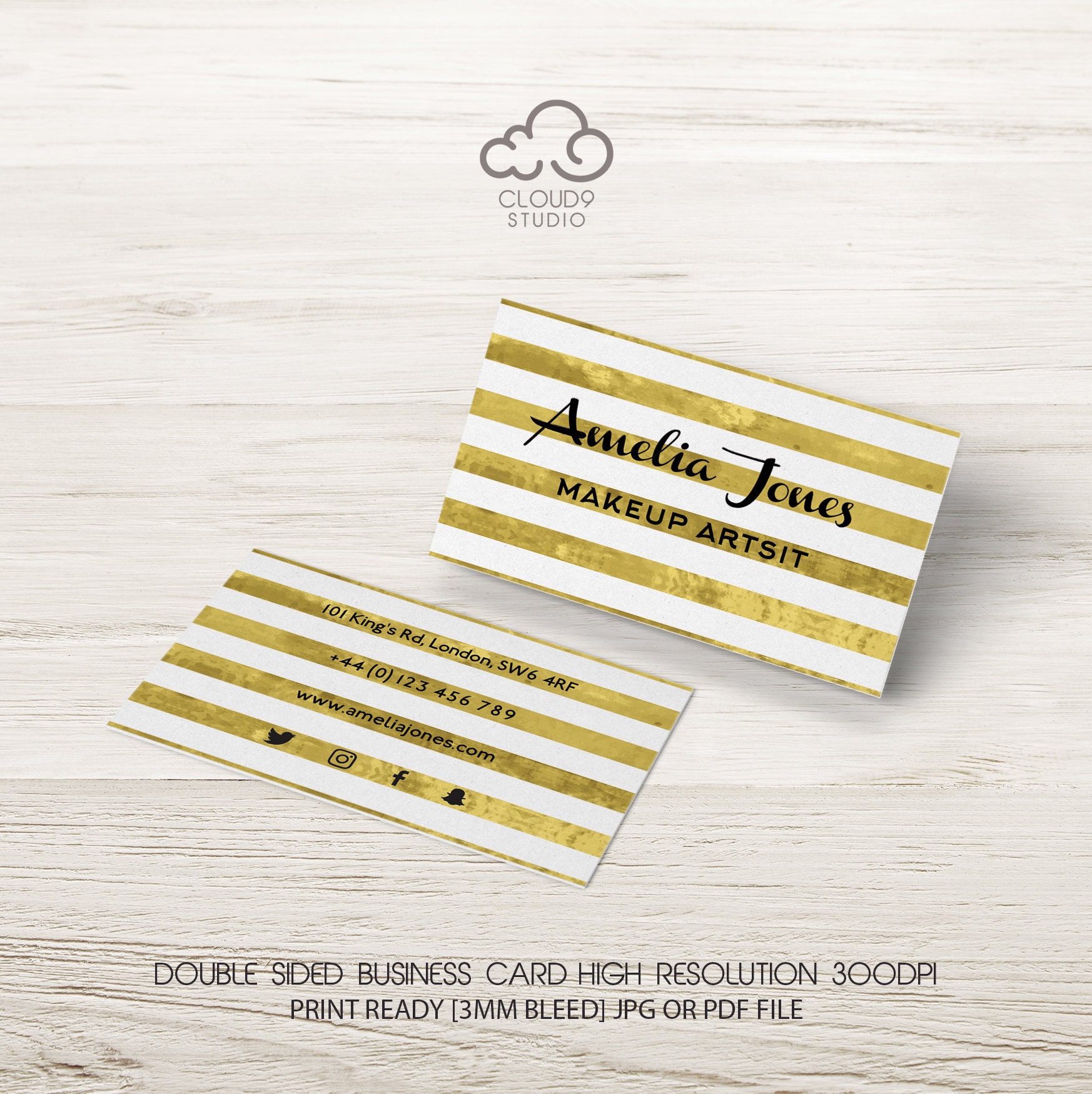 Personalized Calling Card / Contact Card / Custom Business Card Make up ...