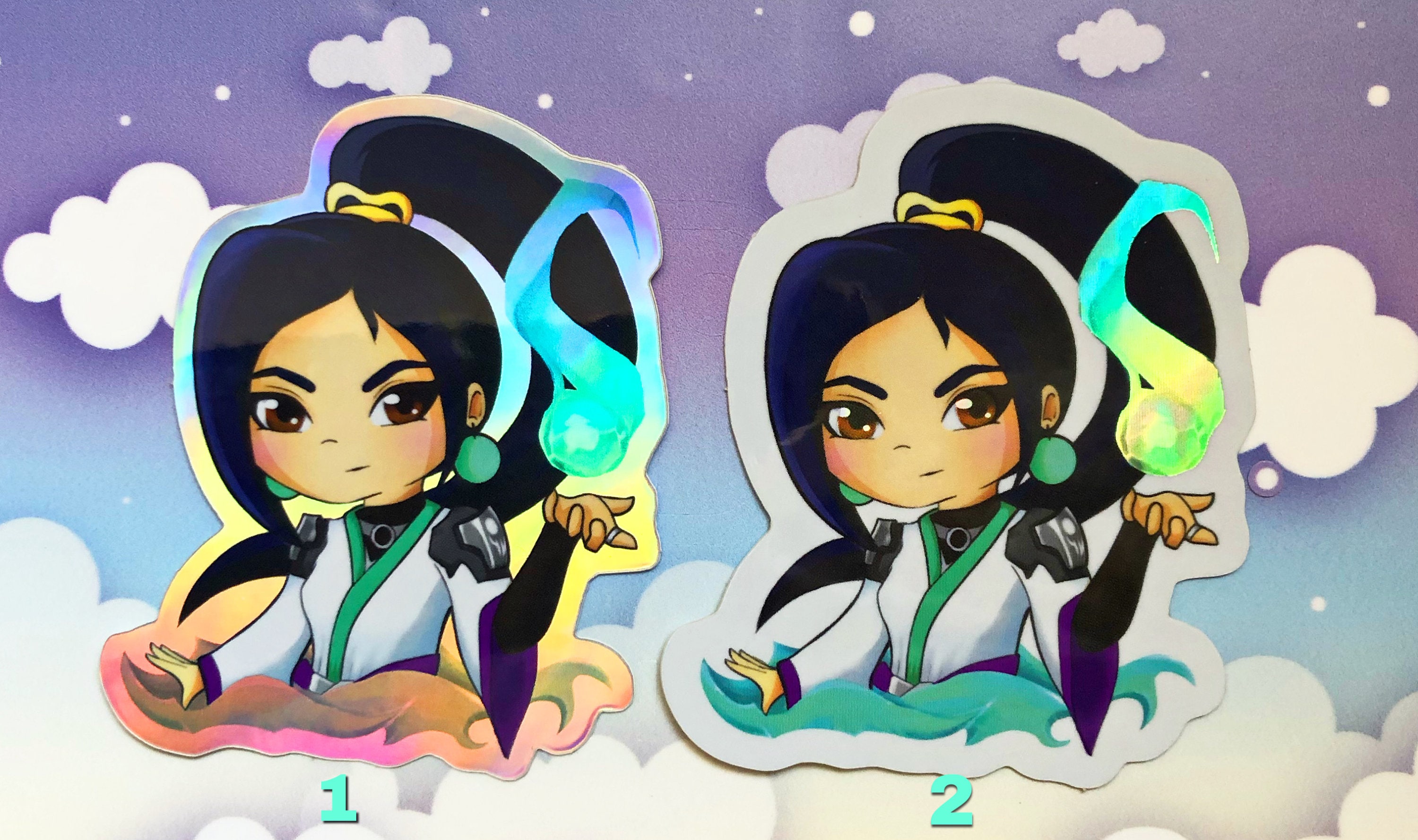 Holographic Valorant Stickers Sage - Etsy