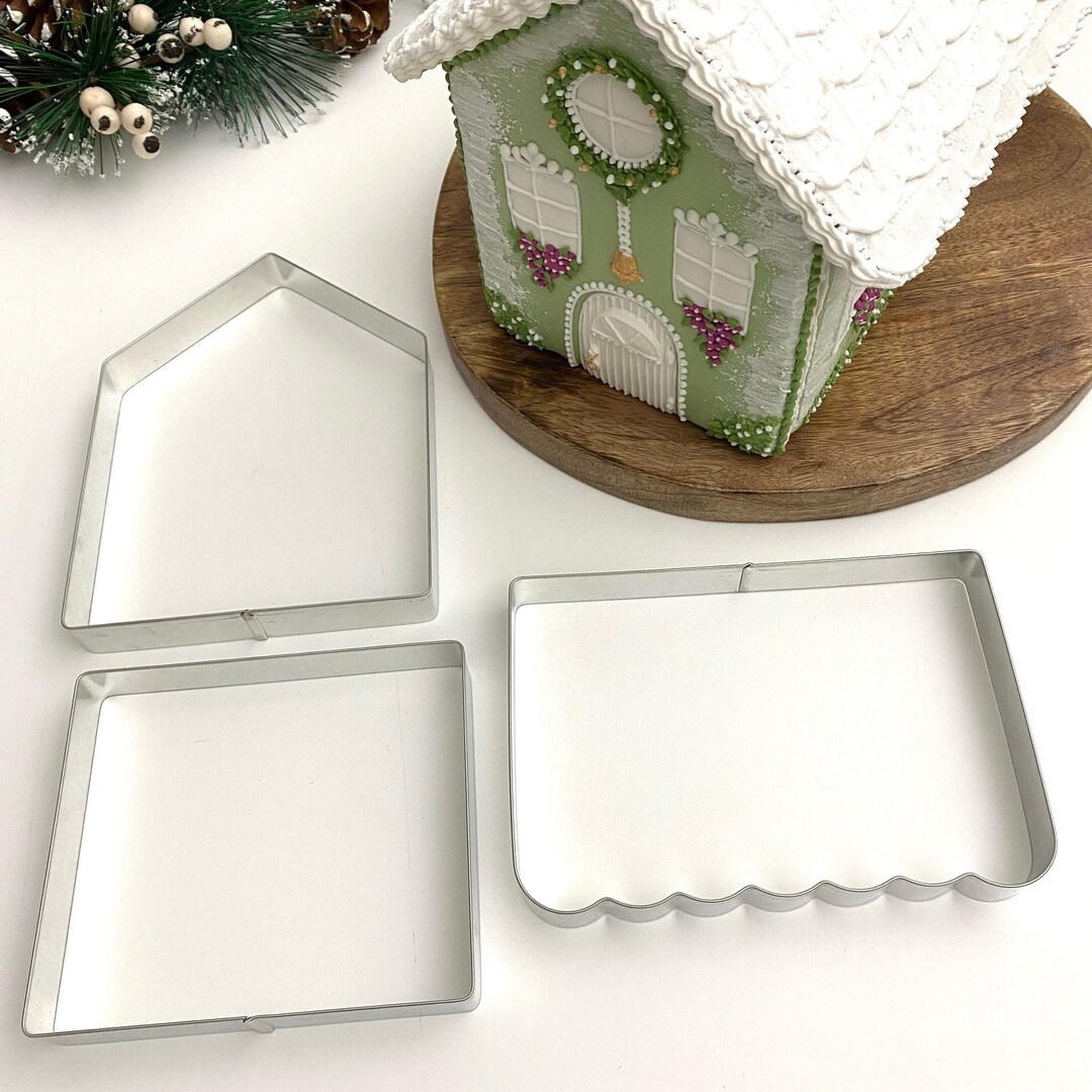 Gingerbread House Large Cottage Set of 3 Handmade - Etsy