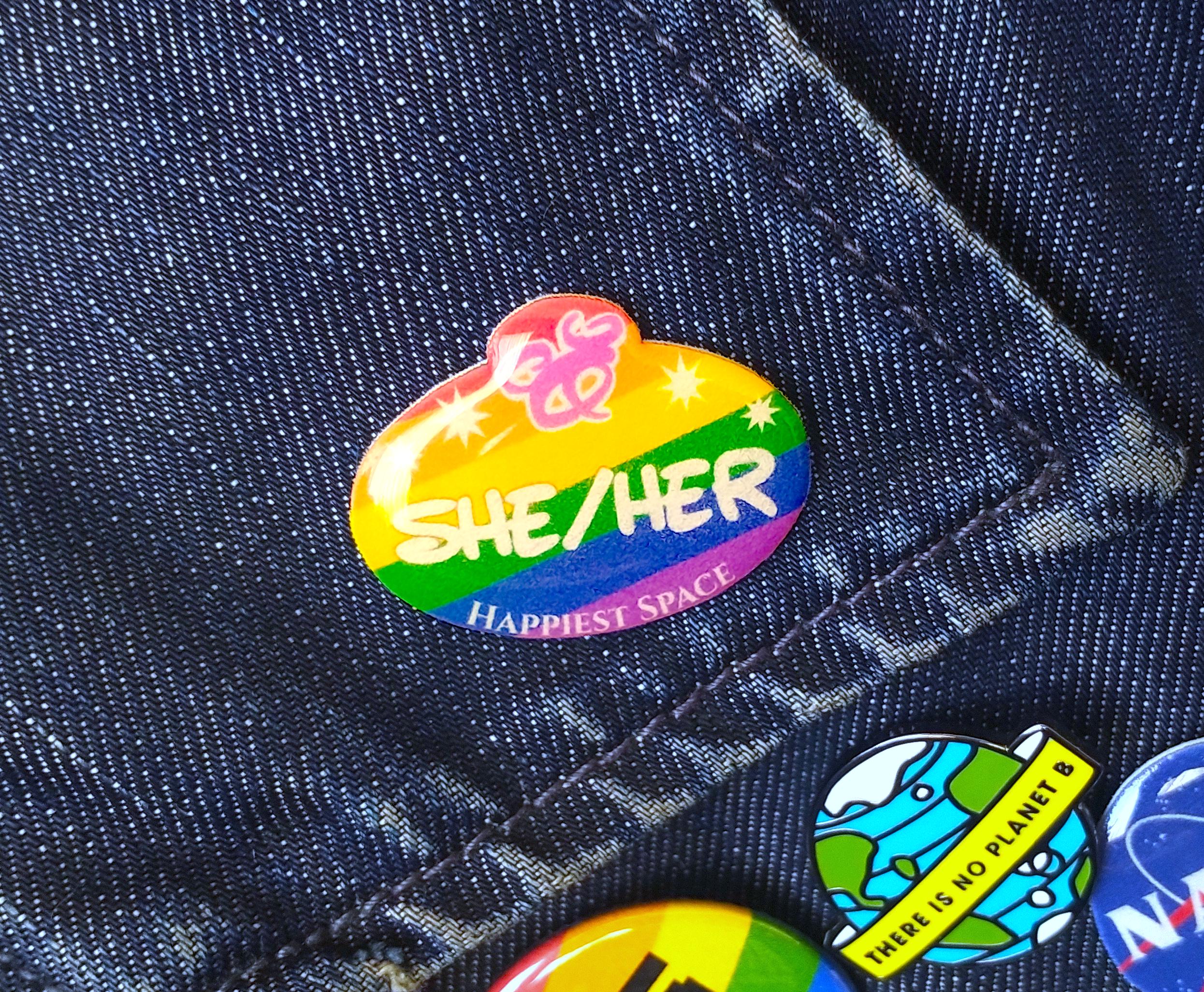 Custom MINI Pronouns Name Tag. Cast Member Queer LGBTQ Pride Nite ...