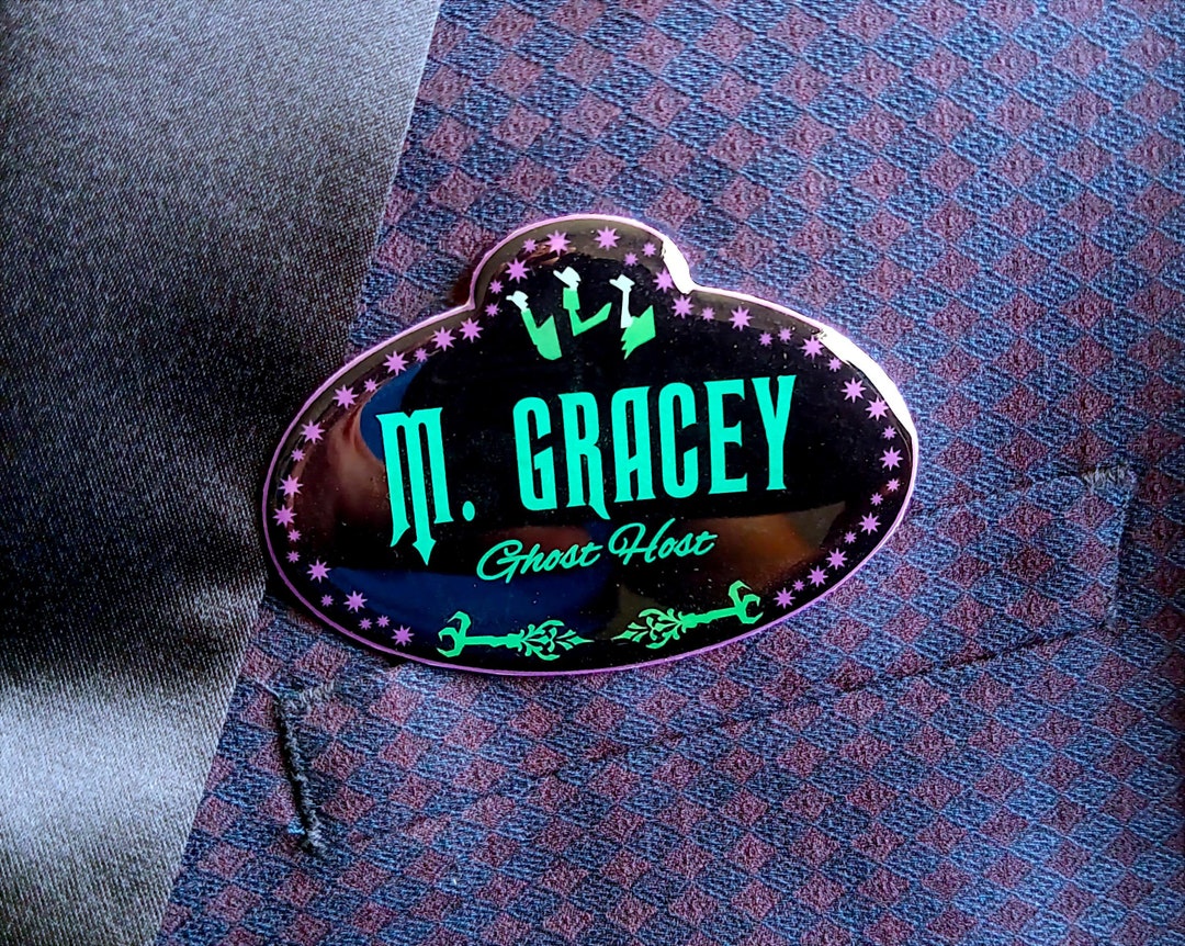 Custom Haunted Cast Member Name Tag. Personalized Mansion Ride Inspired ...