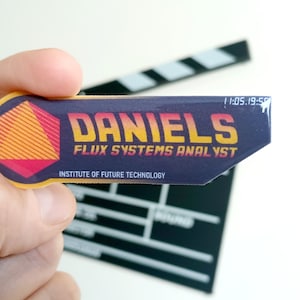 Custom Back to the IFT Name Tag. Future Institute Classic Ride-inspired ...