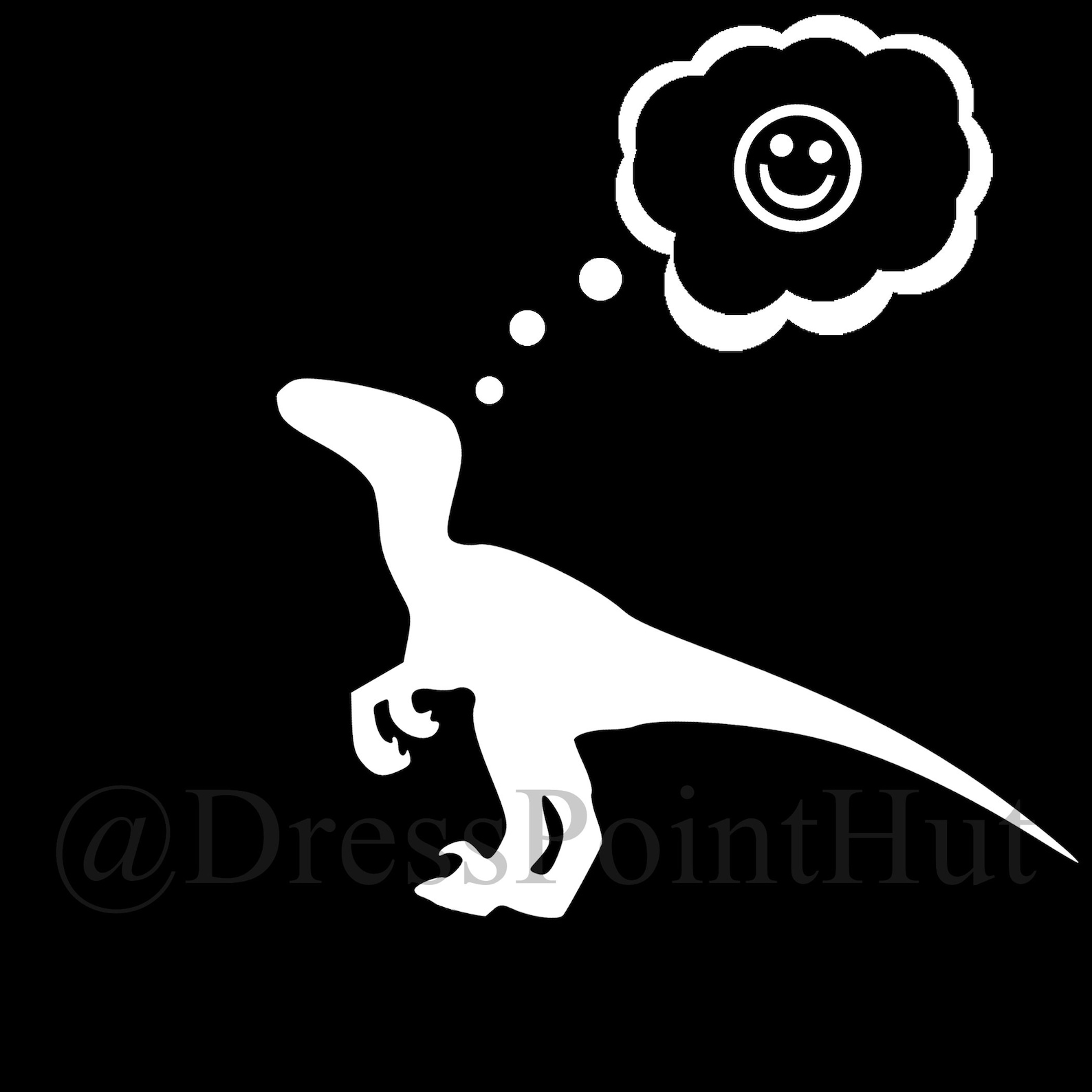 HAPPY Raptor Thinking: Dinosaur Meme Shirt BLACK | Etsy