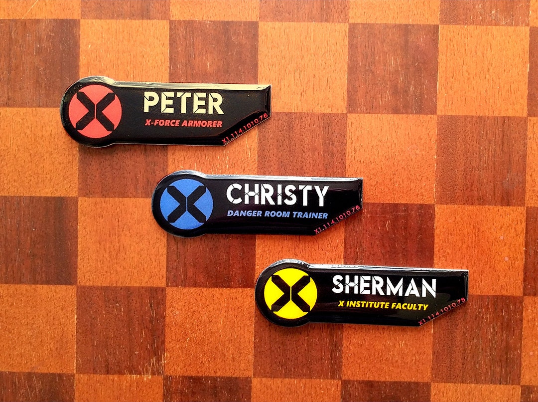 Personalized Xavier Name Tag | Cosplay Costume Accessory Shrink Plastic ...