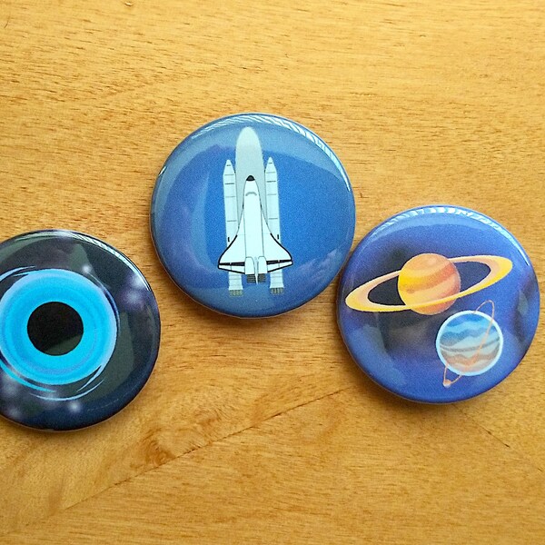 Space Themed Buttons - Etsy