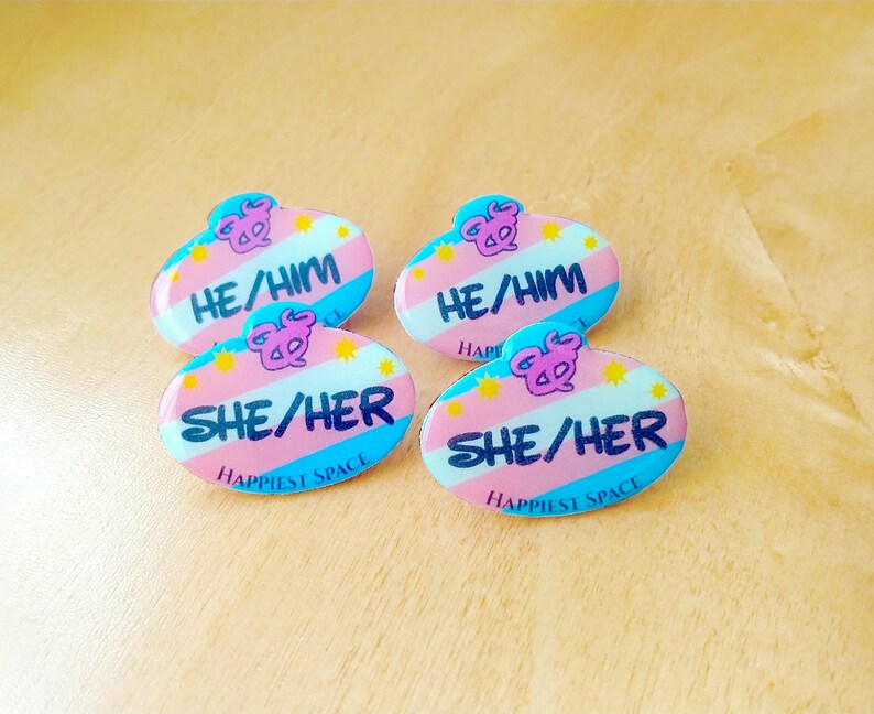 Custom MINI Pronouns Name Tag. Cast Member Queer LGBTQ Pride Nite ...