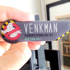 Personalized Ghostbuster Name Tag. Cosplay Accessory Gift for ...