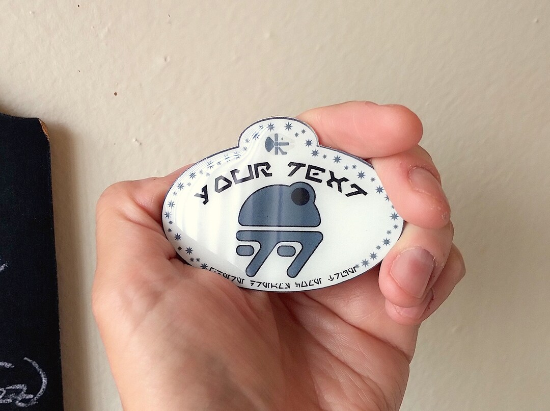 Personalized Theme Park Name Tag Disney Cast Member Inspired Pin or ...