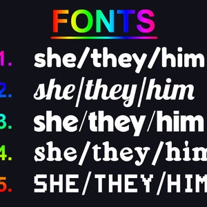 Personalized Pronouns Name Tag | Custom LGBTQ Pride Identity and ...