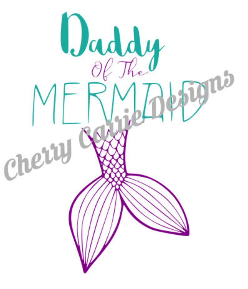 Mama and Daddy of the Mermaid SVG Files | Etsy