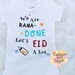 Funny Eid Baby Outfit, Baby's 1st Eid, Eid Mubarak, Eid Ul Fitr ...