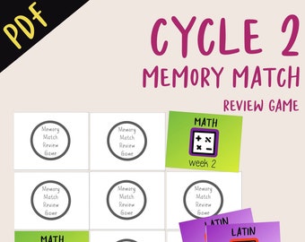 CC Cycle 1,2 & 3 Memory Review Cards - Bundle - PDF - Etsy