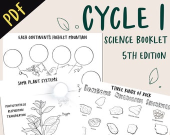 CC Cycle 2 Science & History Booklet Bundle PDF - Etsy