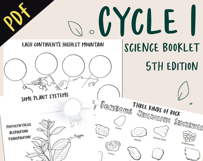 CC - Cycle 1 Science Booklet - Interactive Coloring Pages - 5th Edition ...