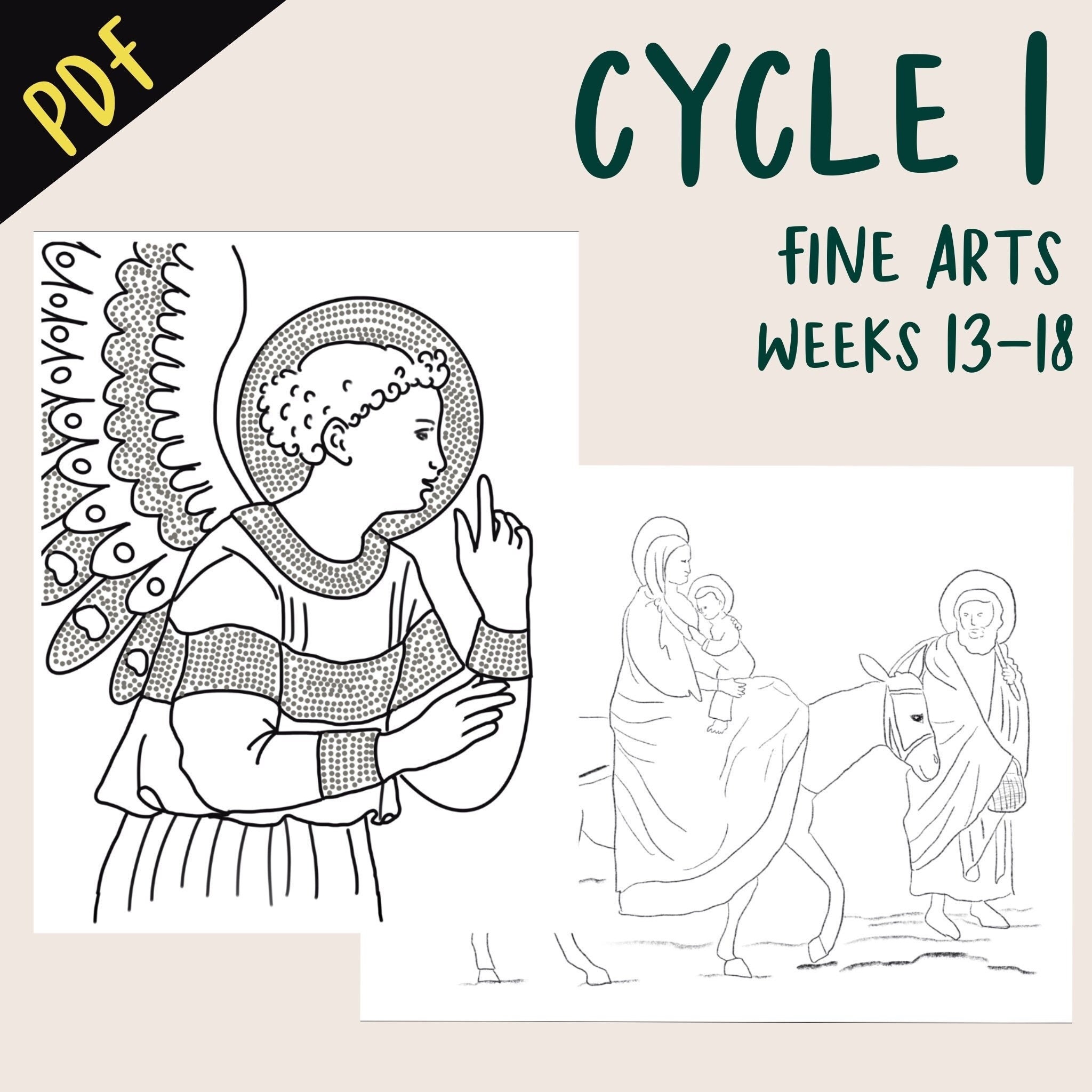 CC Cycle 1 Fine Arts - Great Artists - Weeks 13-18 - PDF - Etsy