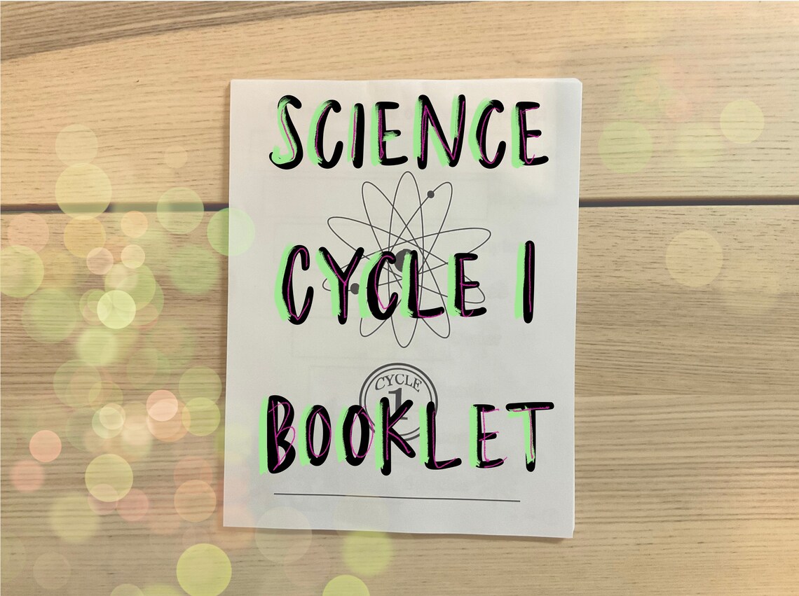 Cycle 1 science booklet | Etsy