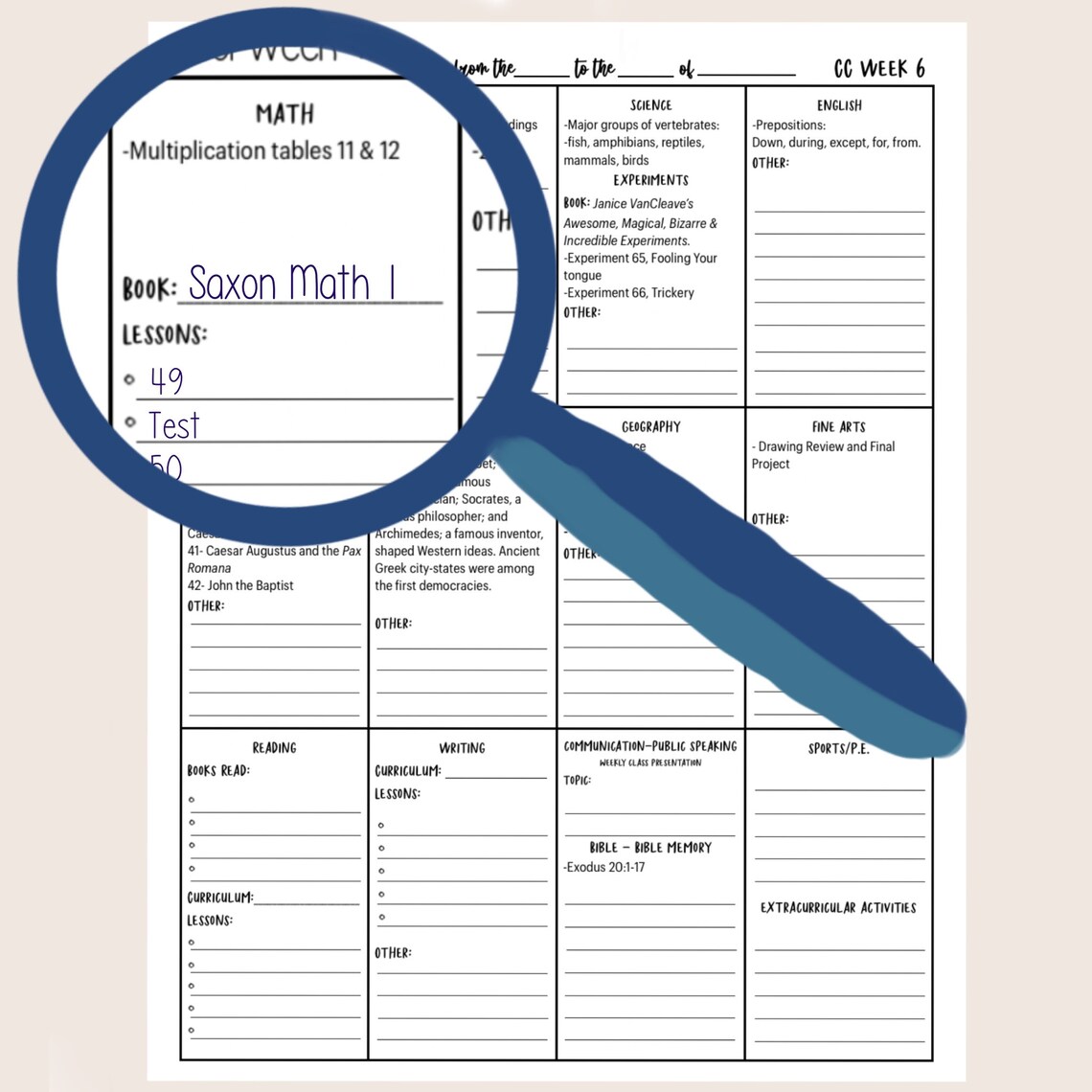 CC Cycle 2 School Record Keeping Journal Whole School Year Easy and ...