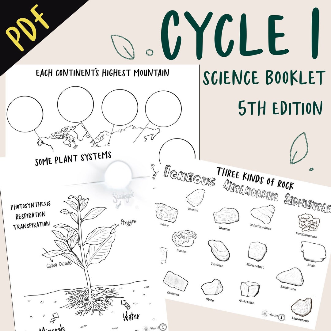 CC - Cycle 1 Science Booklet - Interactive Coloring Pages - 5th Edition ...