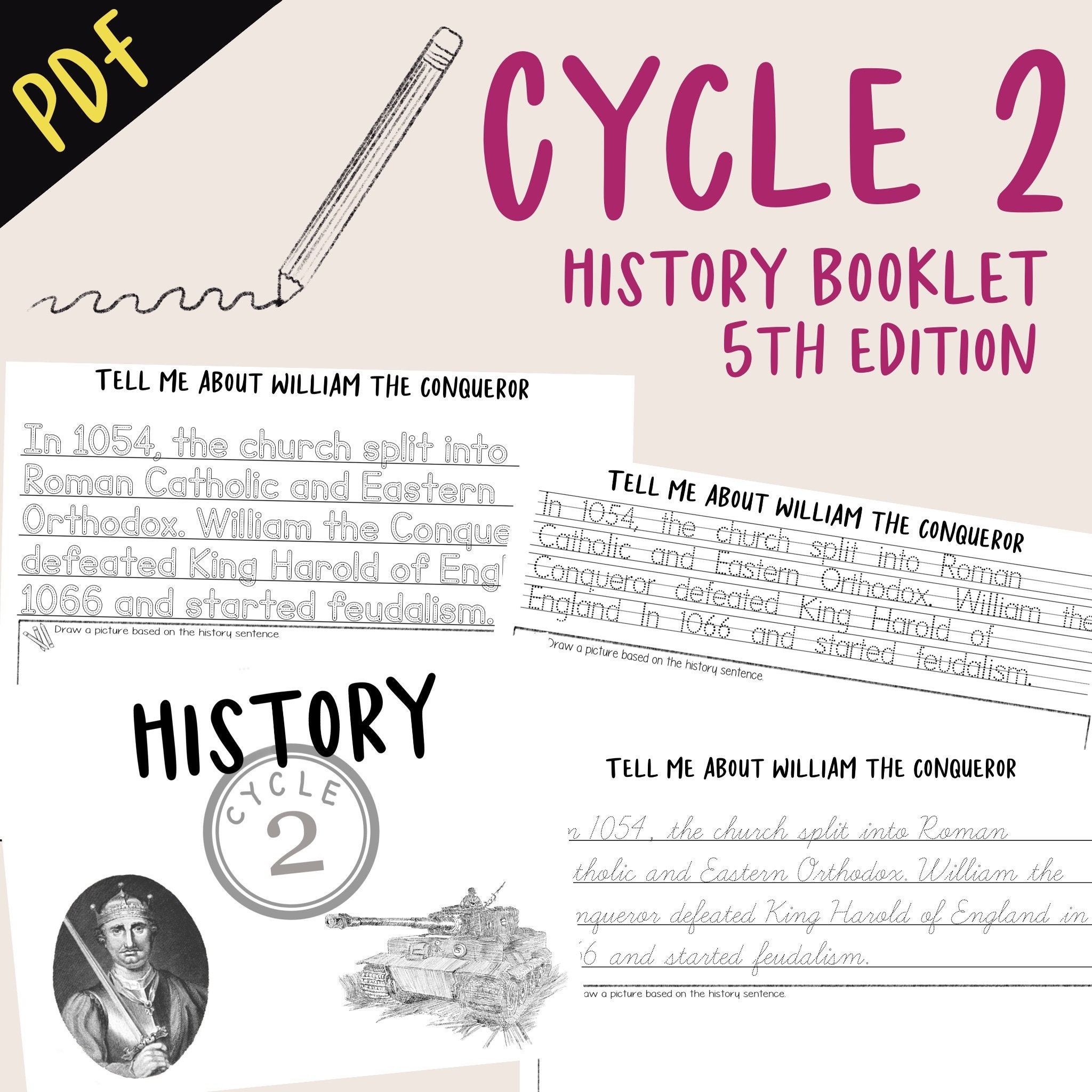 CC Cycle 2 History Booklet 5th Edition PDF Laminated Binder - Etsy
