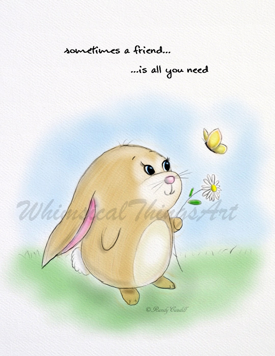 Bunny Friends - Digital Art - Instant Download - Etsy