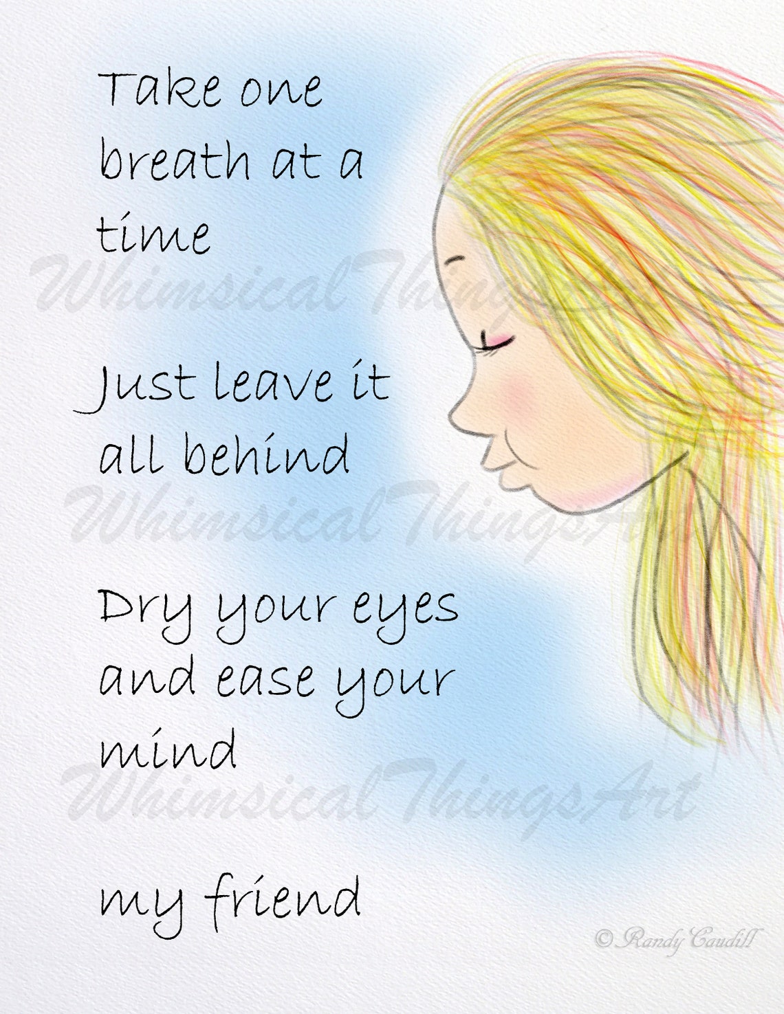 Take One Breath Digital Art Instant Download - Etsy