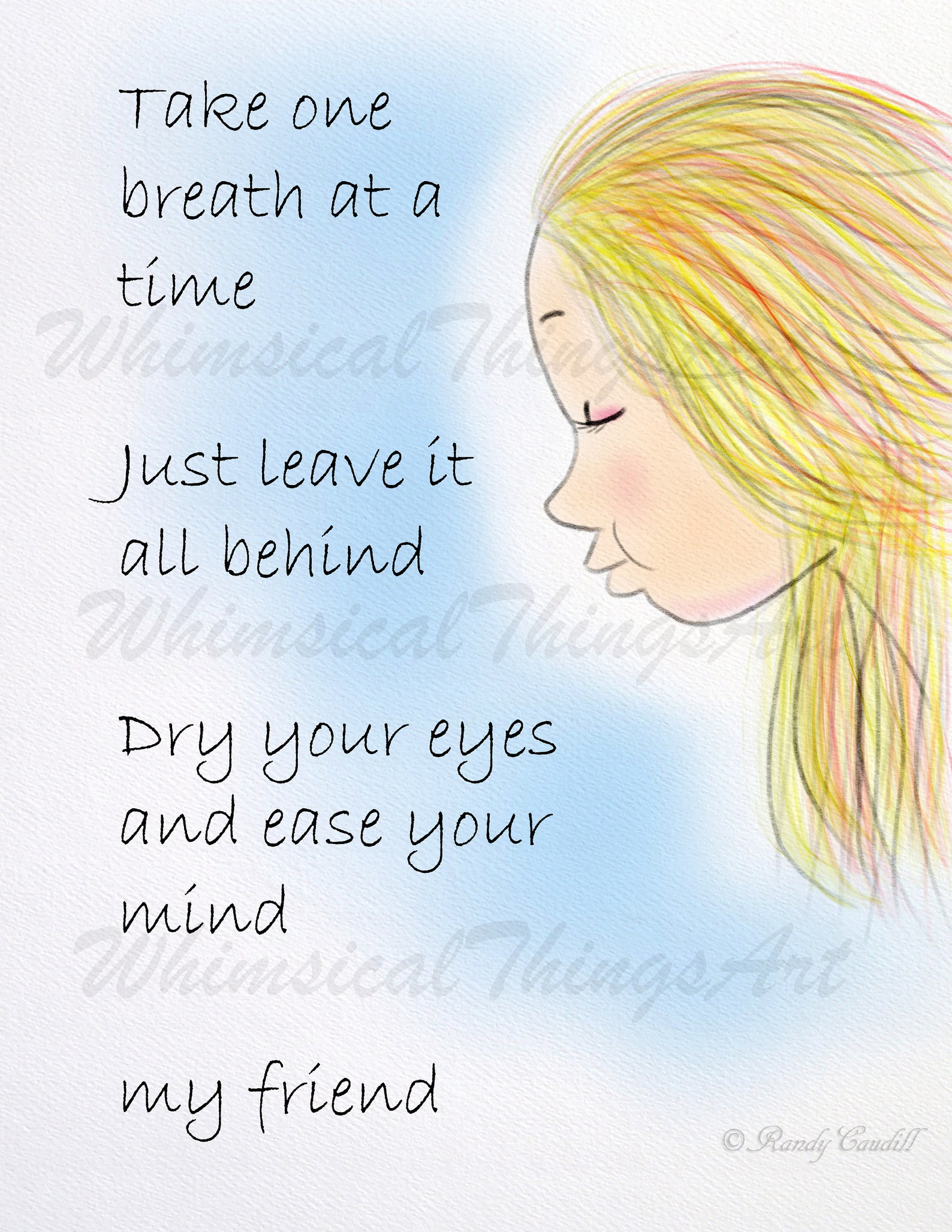 Take One Breath - Digital Art - Instant Download - Etsy