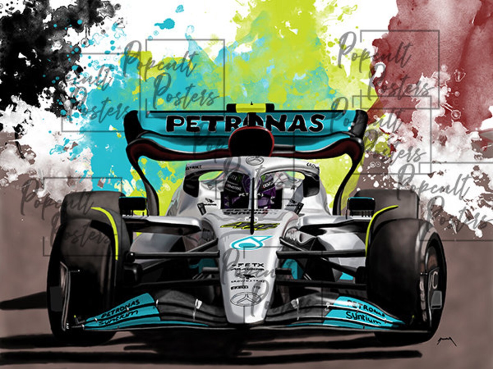 Unique Hand-painted Digital Car Painting Personalized Car Art 18x24 - Etsy