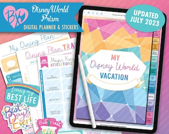 Dis World Digital Vacation PLANNER AND STICKERS adventure Awaits Theme ...