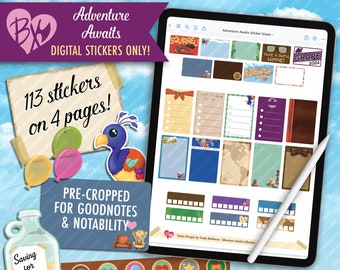 Dis World Digital Vacation PLANNER AND STICKERS adventure | Etsy