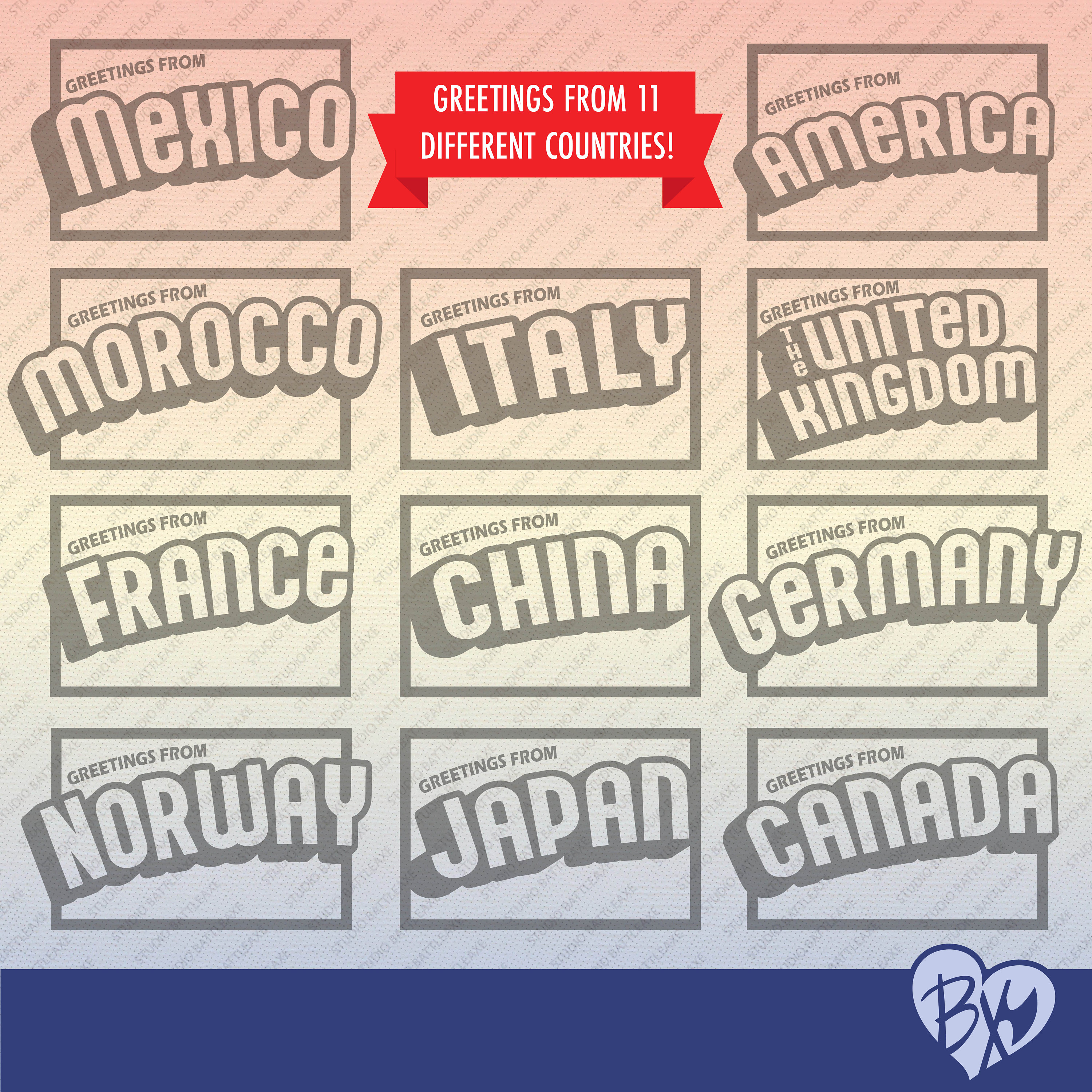 Vintage Greetings & Country Icons SVG Files - Etsy
