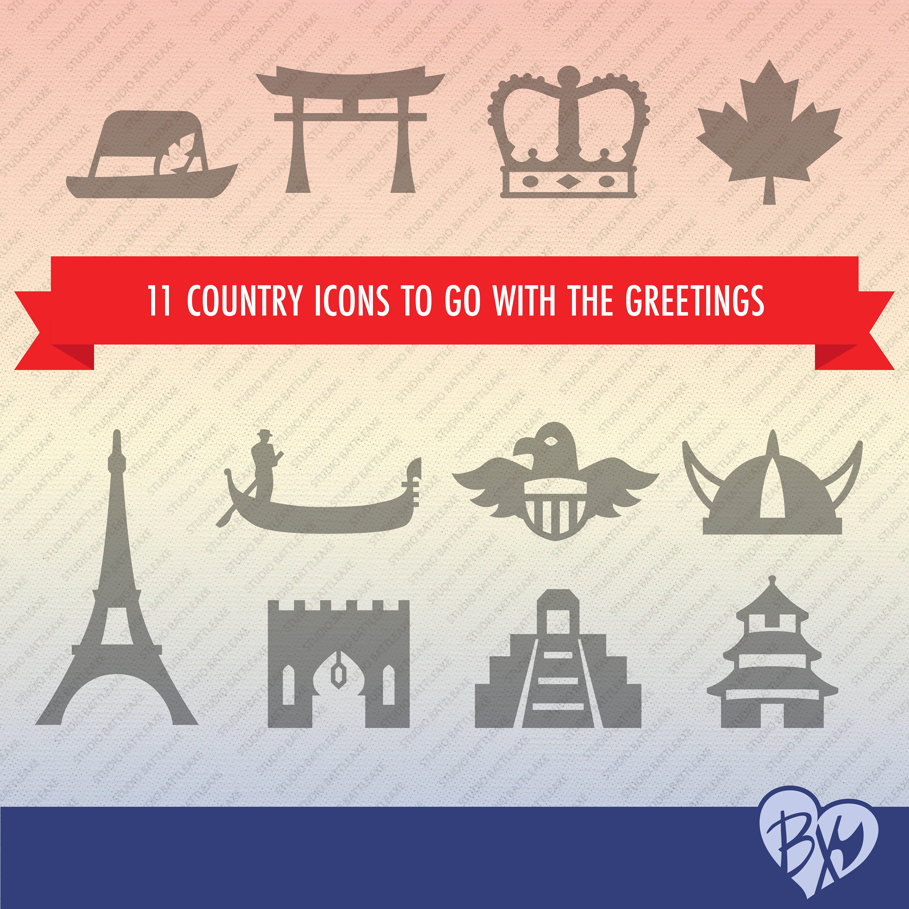 Vintage Greetings & Country Icons SVG Files - Etsy