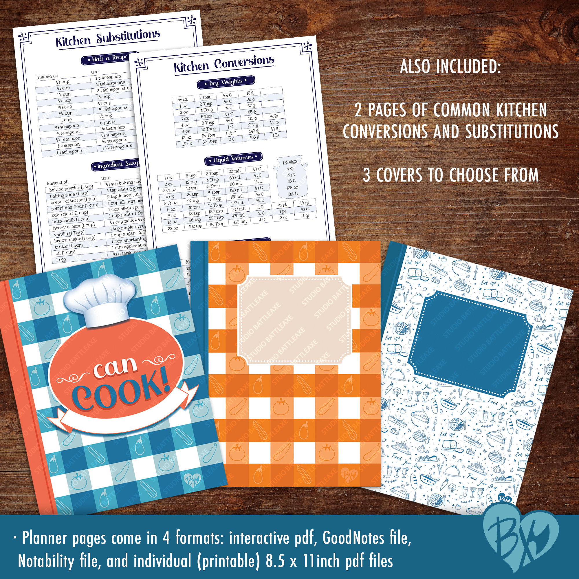 I Can Cook Digital RECIPE BOOK & STICKERS - Etsy.de