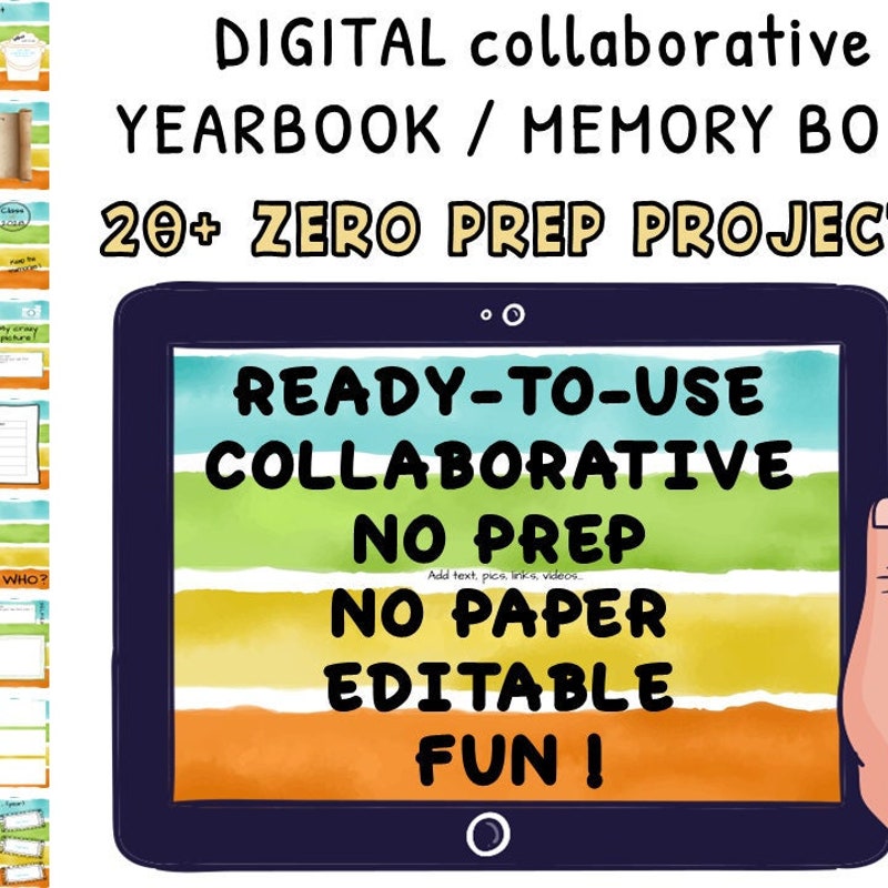 Yearbook Class Template - Etsy