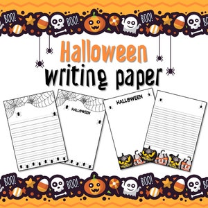 Halloween Writing or Drawing Paper - Instant Download - Cauldron ...