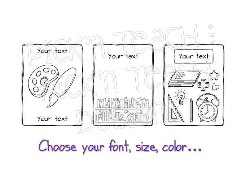 EDITABLE Coloring Book Covers / Pages for Back to School 60+ Templates ...