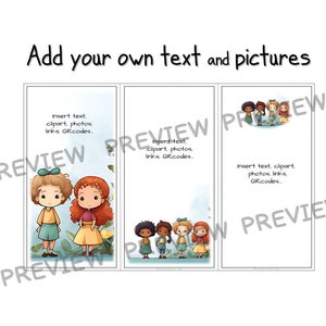 40+ Editable BOOKMARK Templates "children" - Add Your Own Text and ...