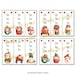 36 Bookmarks to Print for December,christmas Greetings Gifts Family and ...