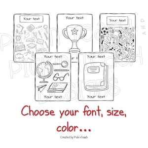 EDITABLE Coloring Book Covers / Pages for Back to School 60+ Templates ...