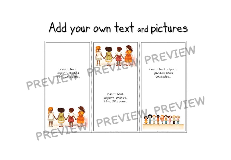 40+ Editable BOOKMARK Templates "children" - Add Your Own Text and ...