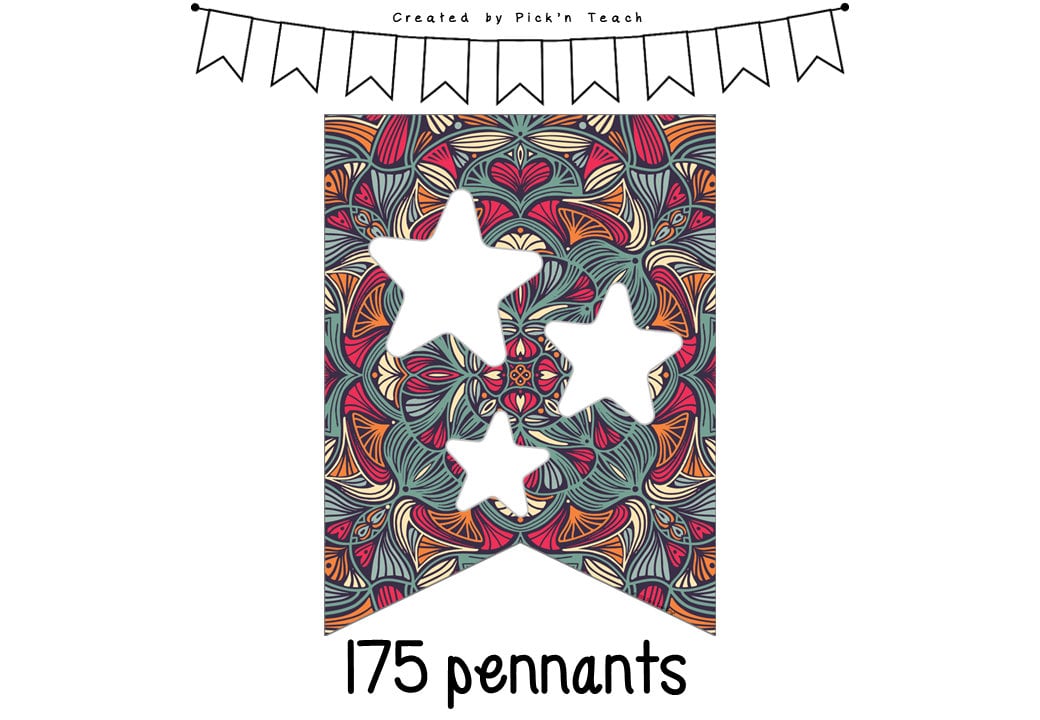 Printable BANNER Templates 175 Pennants for Birthday, Anniversary, Baby ...