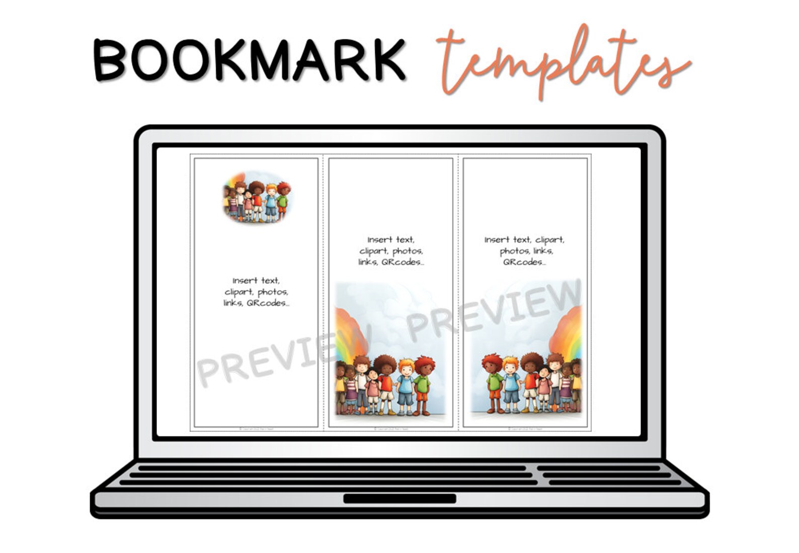 40+ Editable BOOKMARK Templates "children" - Add Your Own Text and ...