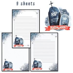Halloween Writing or Drawing Paper - Instant Download - Cauldron ...